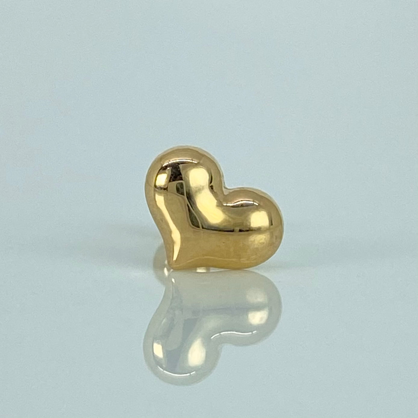 Piercing Corazon / Oro amarillo 18k ( Joyas ) / 0,4 Gr / 7.5mm / (Orej ...