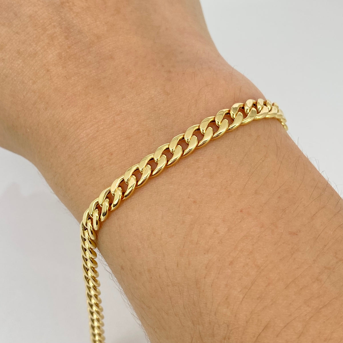 Pulso Cubano Oro amarillo 18k +1 / 2,45 Gr / 5,1 mm / 19,5 Cm * – Tres ...