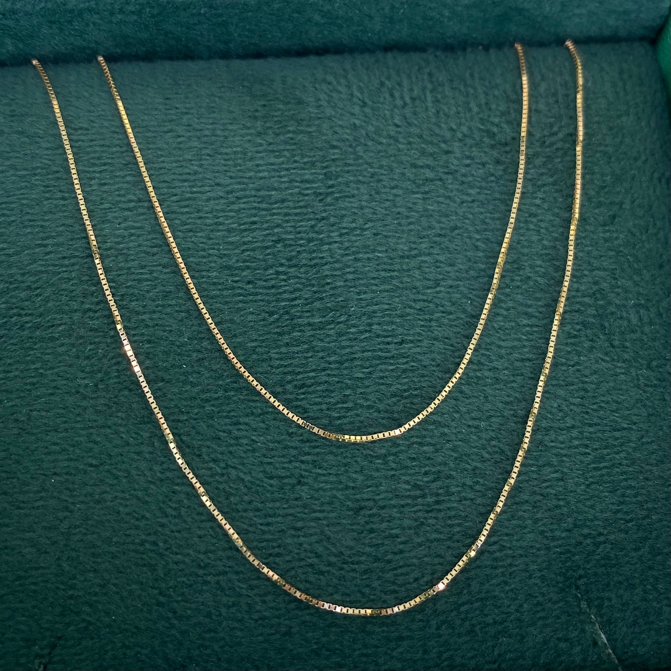 Cadena Veneciana Oro amarillo 18k +1 / 1,23 Gr / 0,5 mm / 50 Cm ...