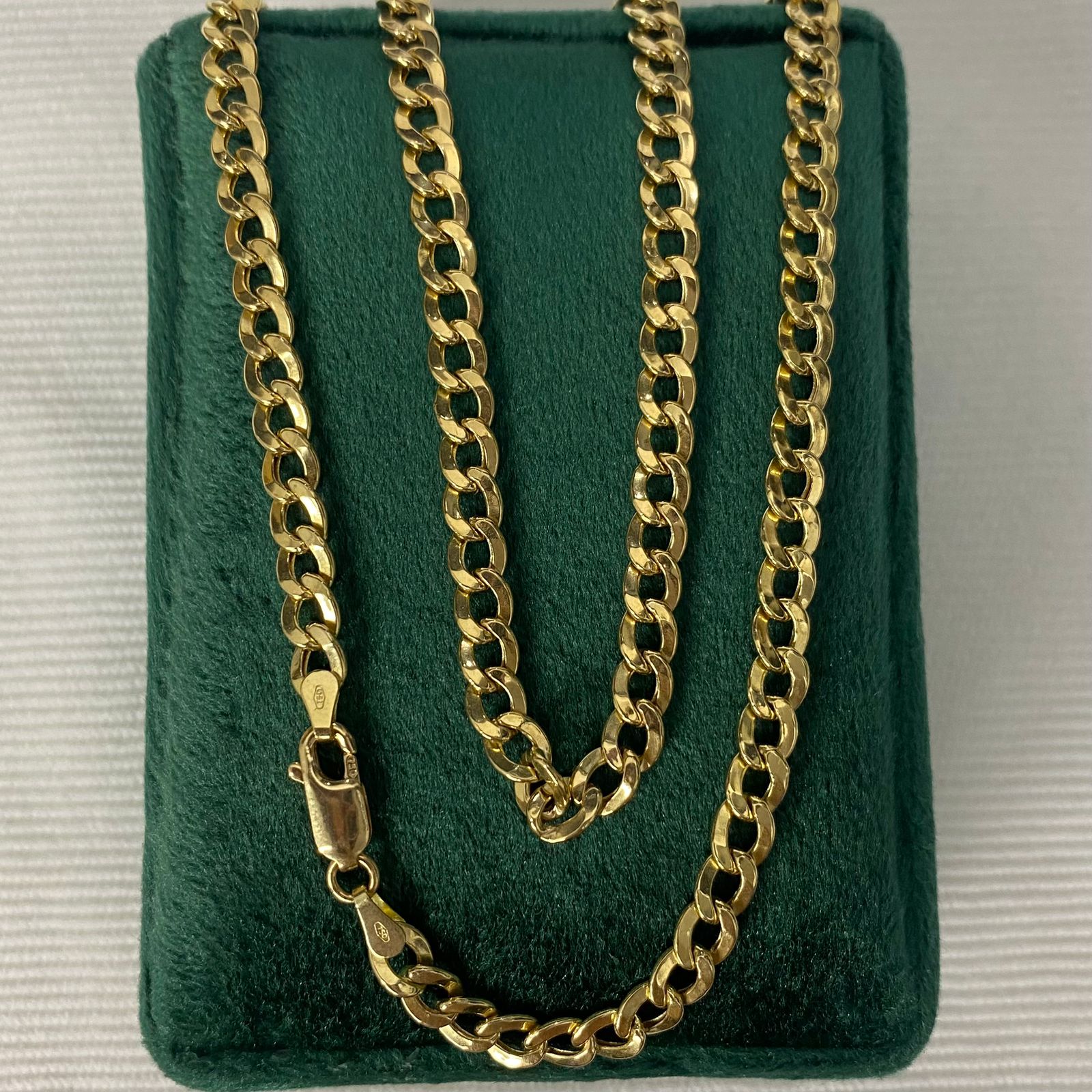 Cadena Italy cubana Oro amarillo 18k 11,28 Gr / 5 mm / 60 Cm – Tres ...