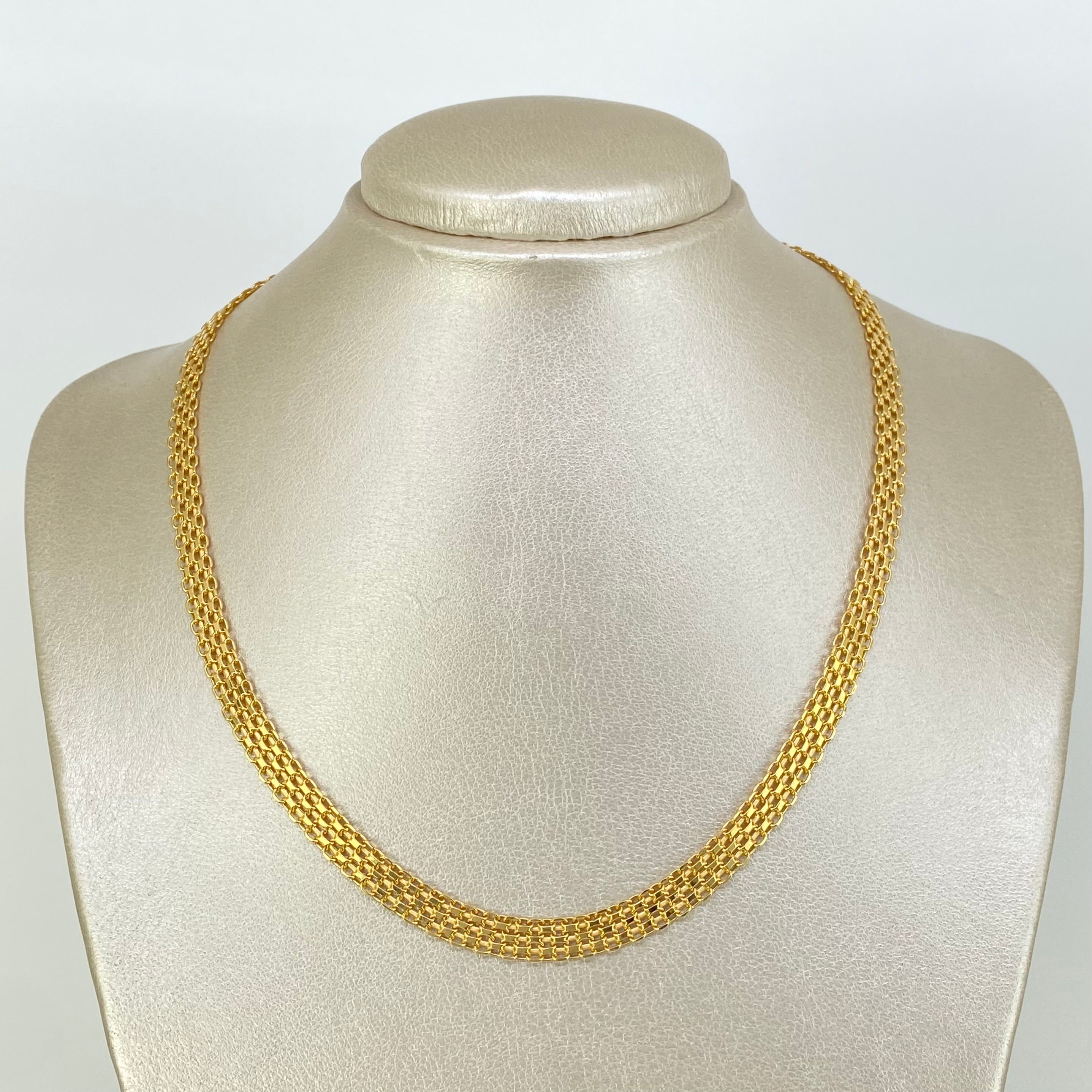 Cadena China Oro amarillo 18k 10,17 Gr / 6,3 mm / 45 Cm – Tres Cruces ...