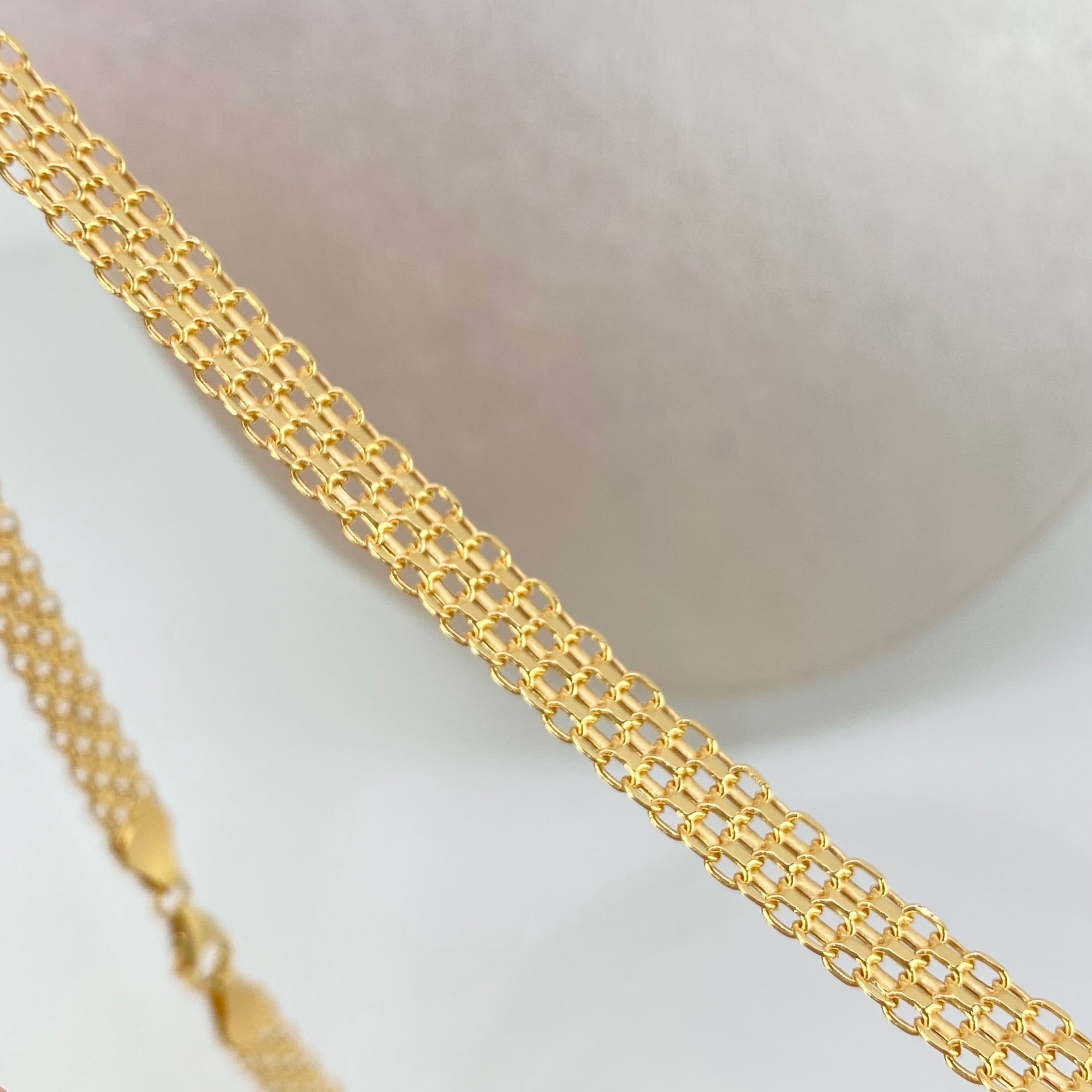 Cadena China Oro amarillo 18k 10,17 Gr / 6,3 mm / 45 Cm – Tres Cruces ...