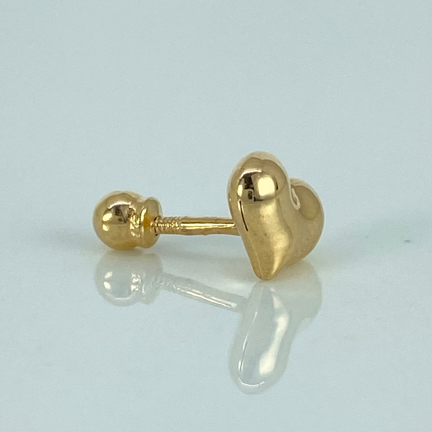 Piercing Corazon / Oro amarillo 18k ( Joyas ) / 0,4 Gr / 7.5mm / (Orej ...