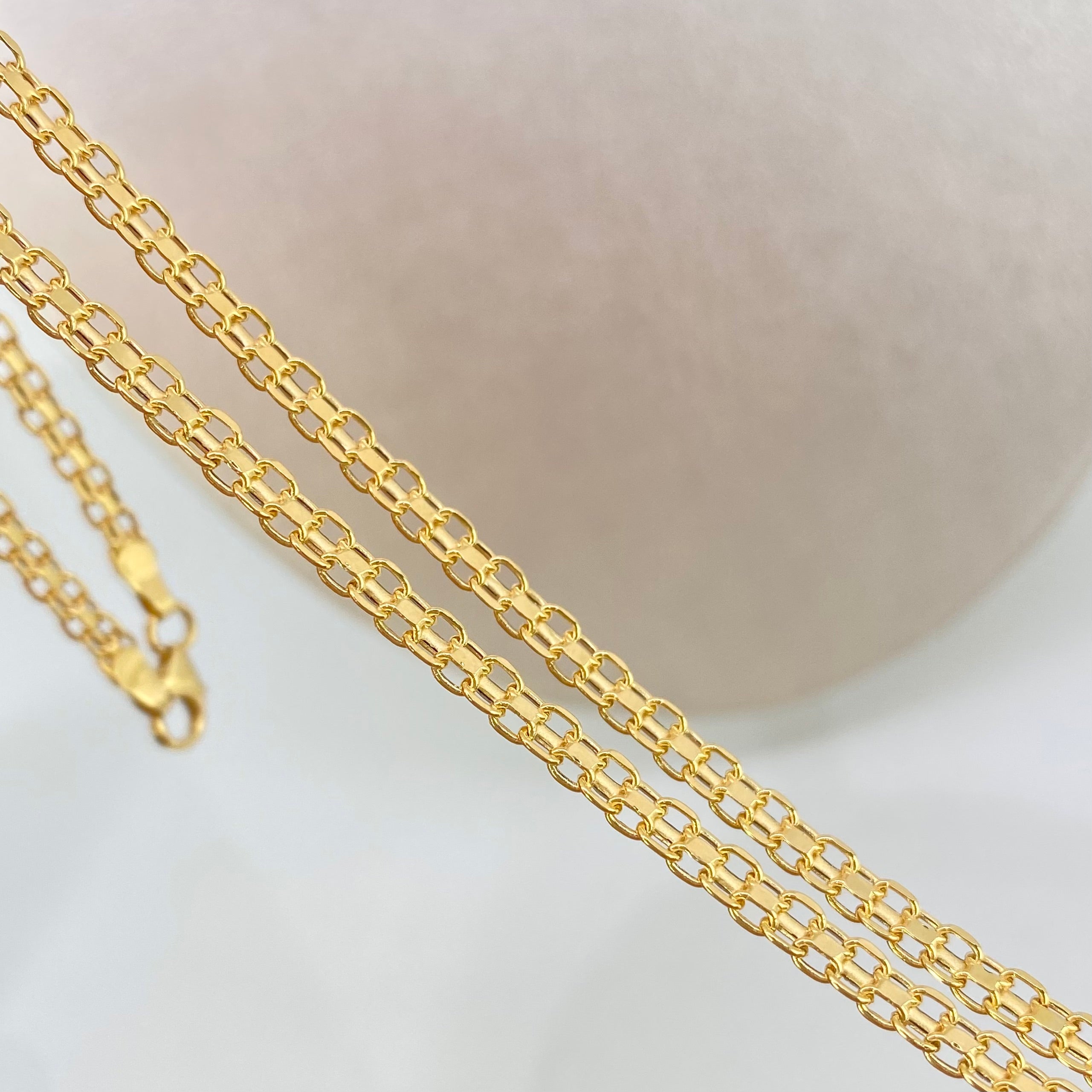 Cadena China Oro amarillo 18k 4,6 Gr / 3,3 mm / 45 Cm – Tres Cruces Oro 18K