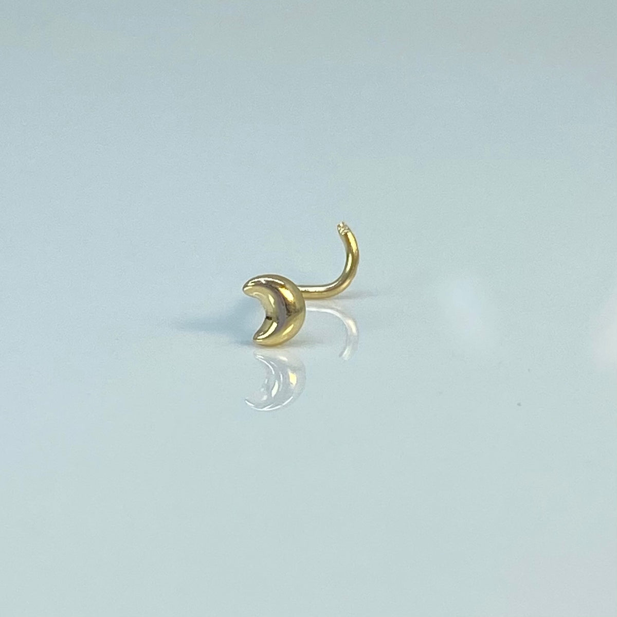 Piercing Luna / Oro Amarillo 18k (Joya) / 0,18 gr / 2,2 mm / (Nariz ...