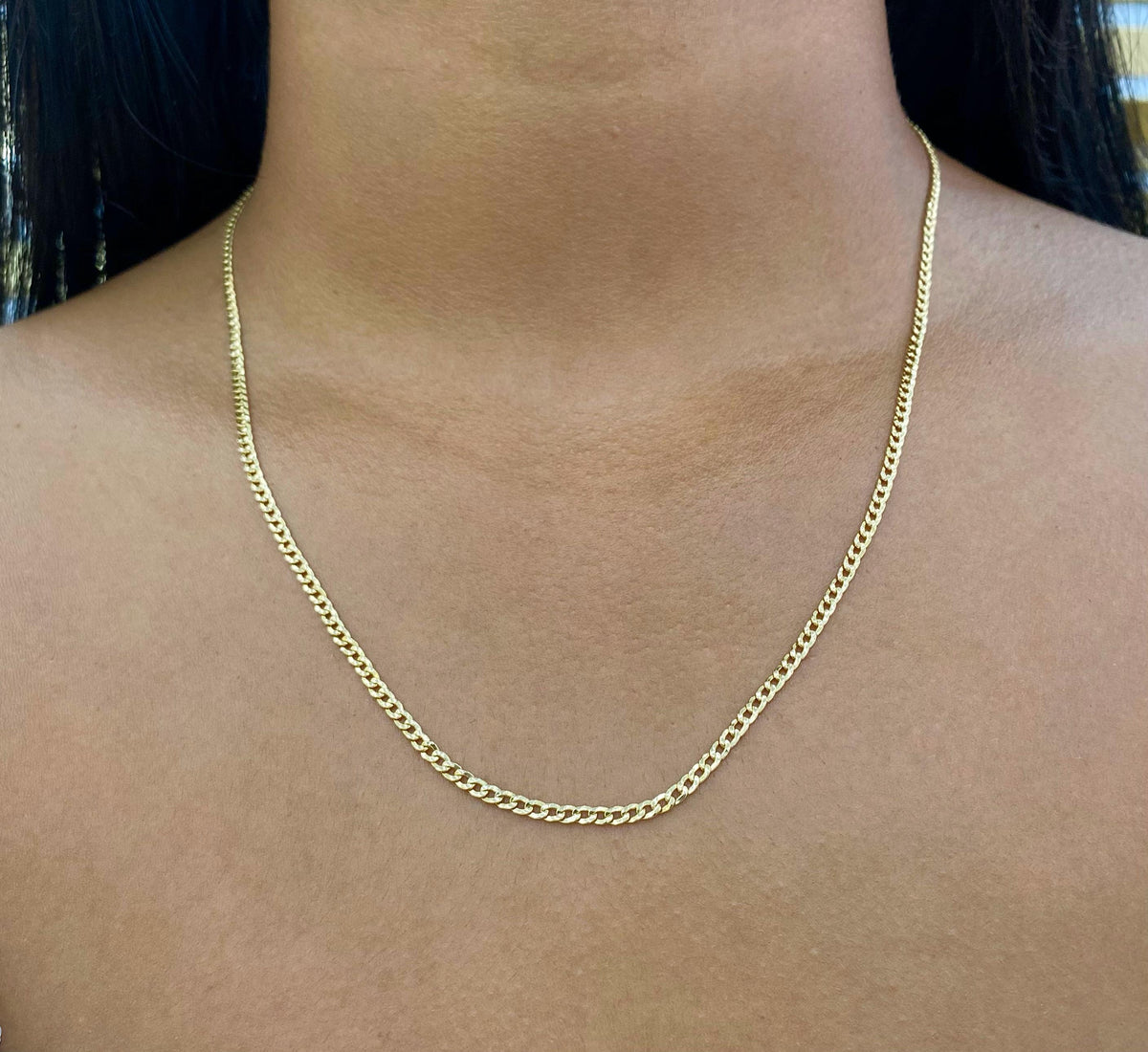 Cadena Italy Cubana Oro amarillo 18k 3,48 Gr / 2,5 mm / 50 Cm * – Tres ...