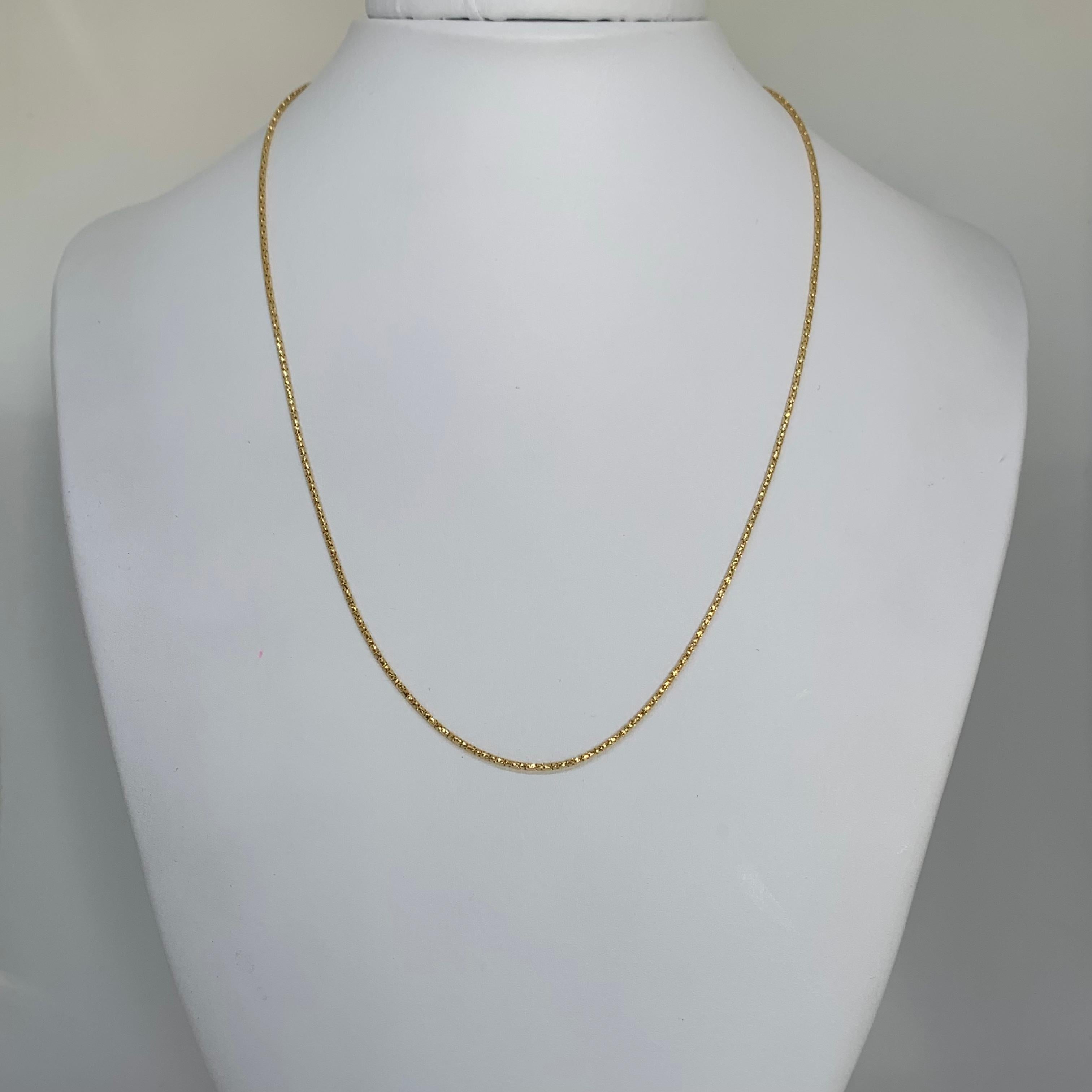 Cadena Italy Cola De Ratón Oro amarillo 18k 2,55 Gr / 1 mm / 45 Cm ...