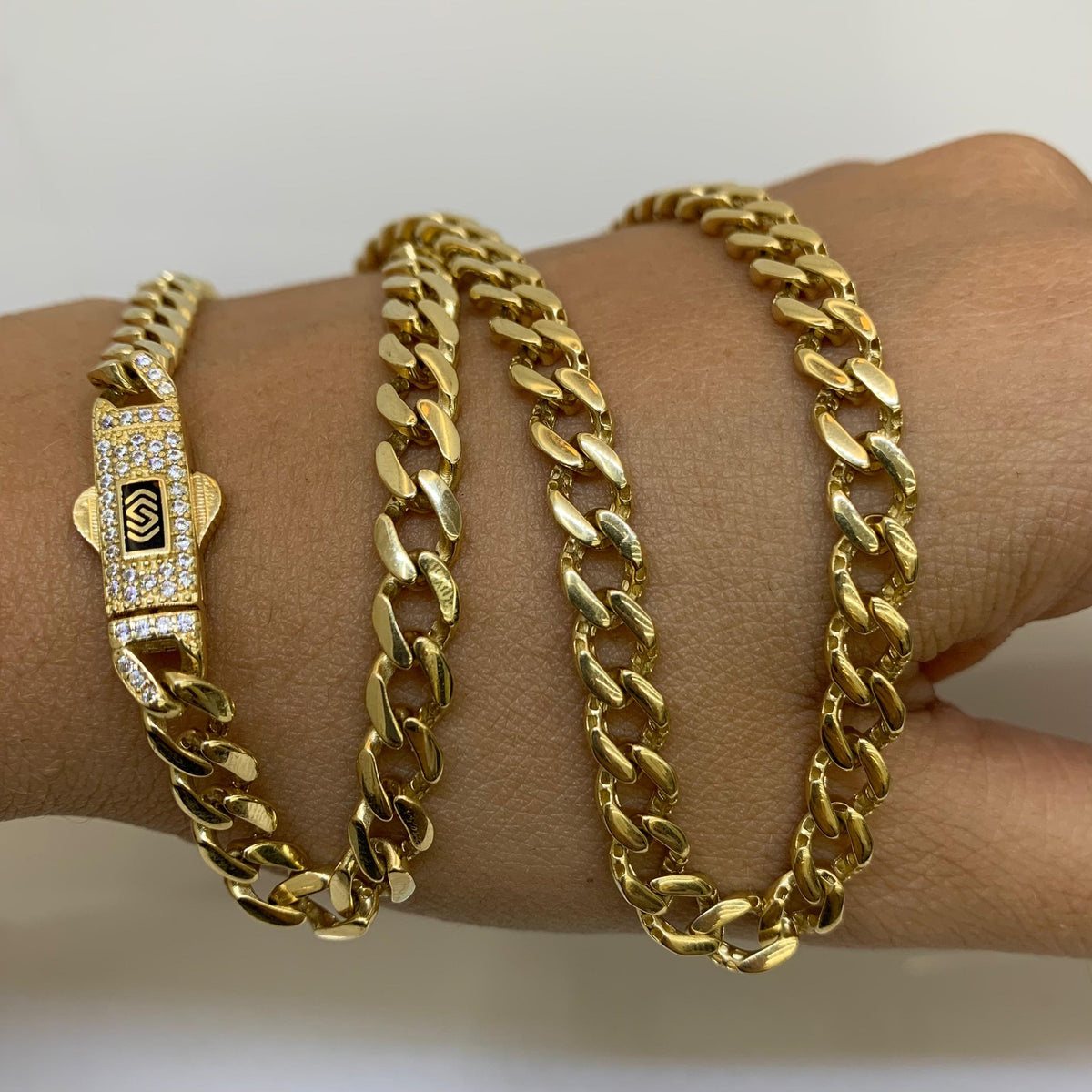 Cadena Italy Cubana Monaco (L) Oro amarillo 18k +3 24,62 Gr / 5,9 mm ...