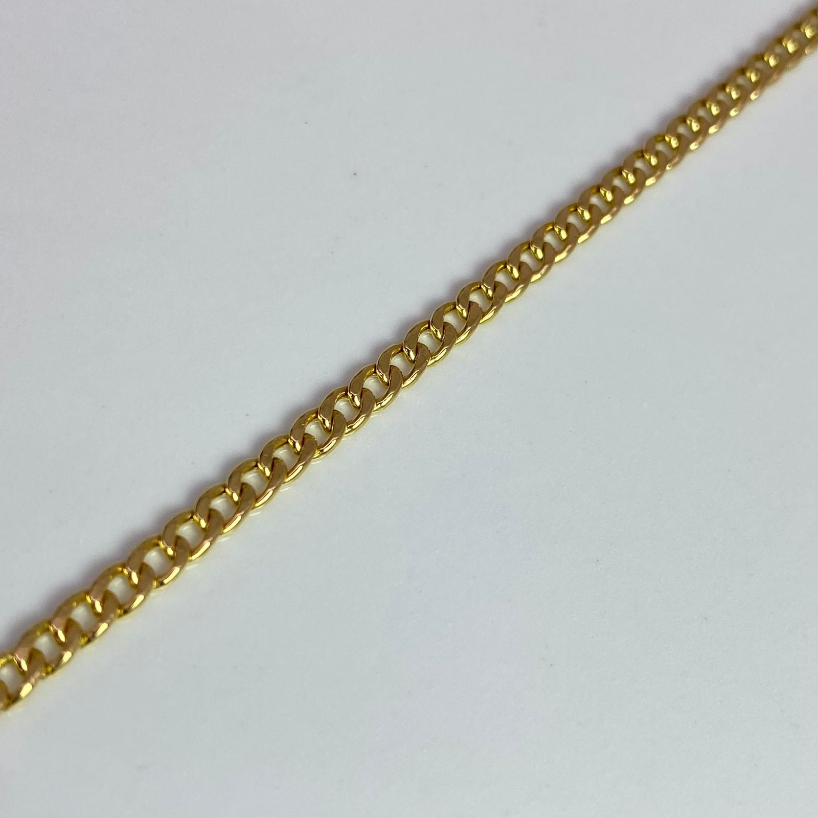 Pulso Italy Cubano Oro amarillo 18k +1 / 2,72 Gr / 2,7 mm / 20,5 Cm ...