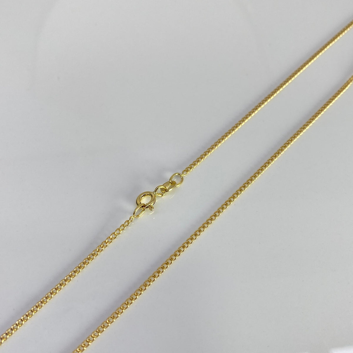 Cadena Italy Mini Cubana Oro amarillo 18k 1,48 Gr / 1,2 mm / 45 Cm ...